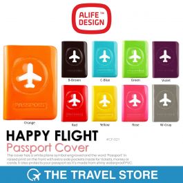 ALIFE DESIGN Happy Flight Passport Cover สมุดใส่หนังสือเดินทาง สมุดพาสปอร์ต